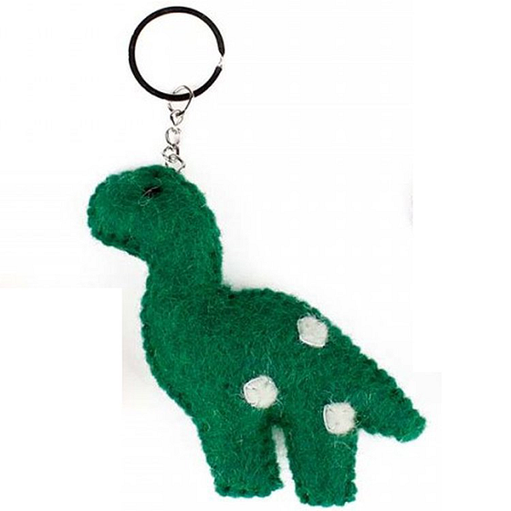 Vilten sleutelhanger - dino groen 10cm kopen? Bestel Vilten ...