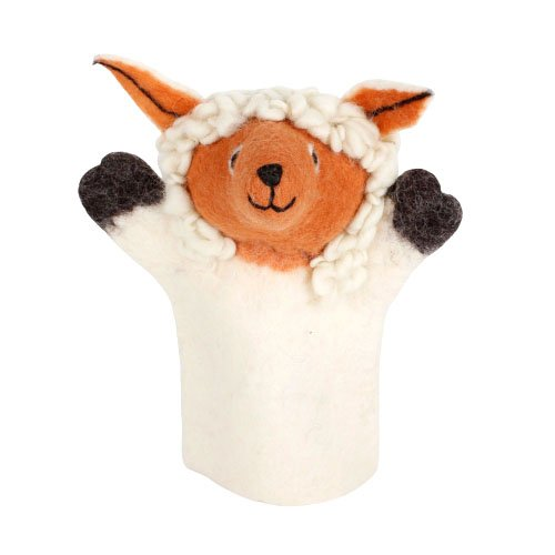 Vilten handpop schaap 3D wit - 27 cm kopen? Bestel Vilten handpop ...