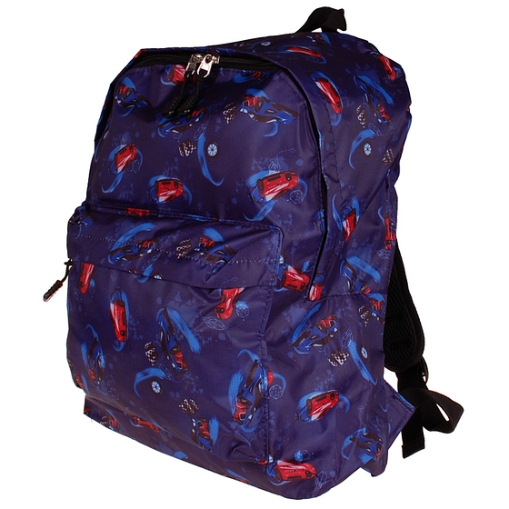 Rugzak - Blauw met Rode Supercars & Raceauto's - 40x32cm van S.Y.W ...