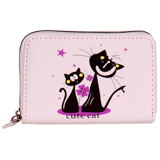 Portemonnee met 2 getekende zwarte katten - 13x9cm kopen? Bestel ...